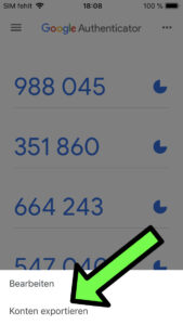 Anleitung: 2FA, MFA, OTP Codes exportieren & migrieren (Google Authenticator, Microsoft ...